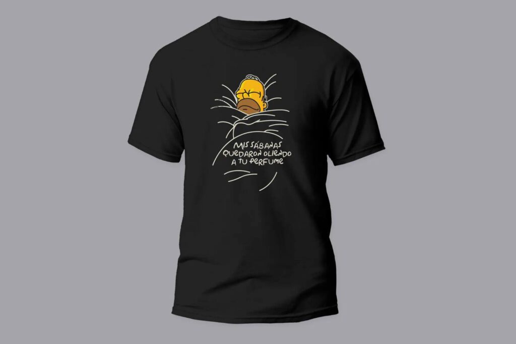Playera Homero Mis Sabanas - Entre Perfumes
